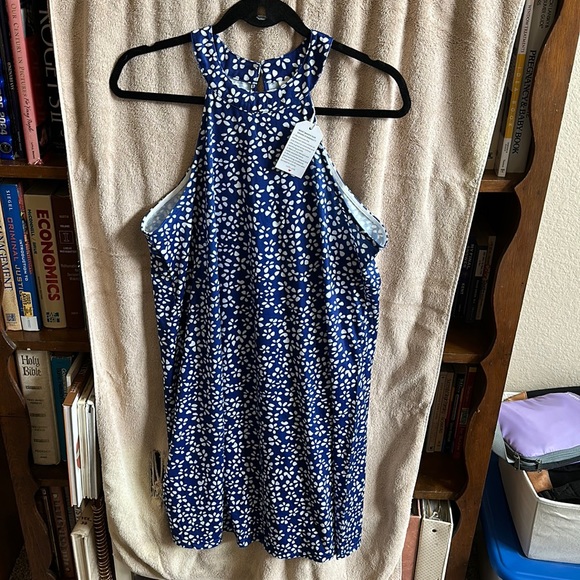 exclusive love | Dresses | Nwt Blue White Swing Dress | Poshmark